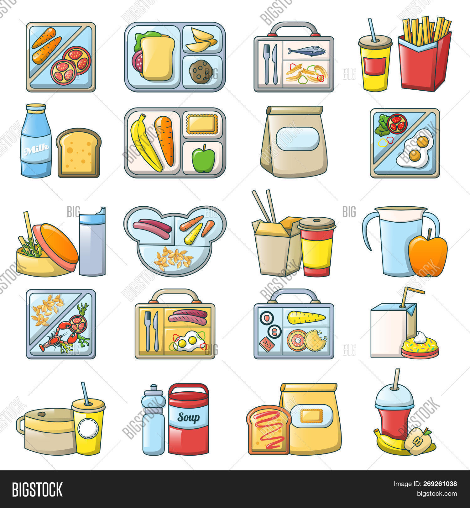 Lunch Break Lunch Food Image & Photo (Free Trial) | Bigstock