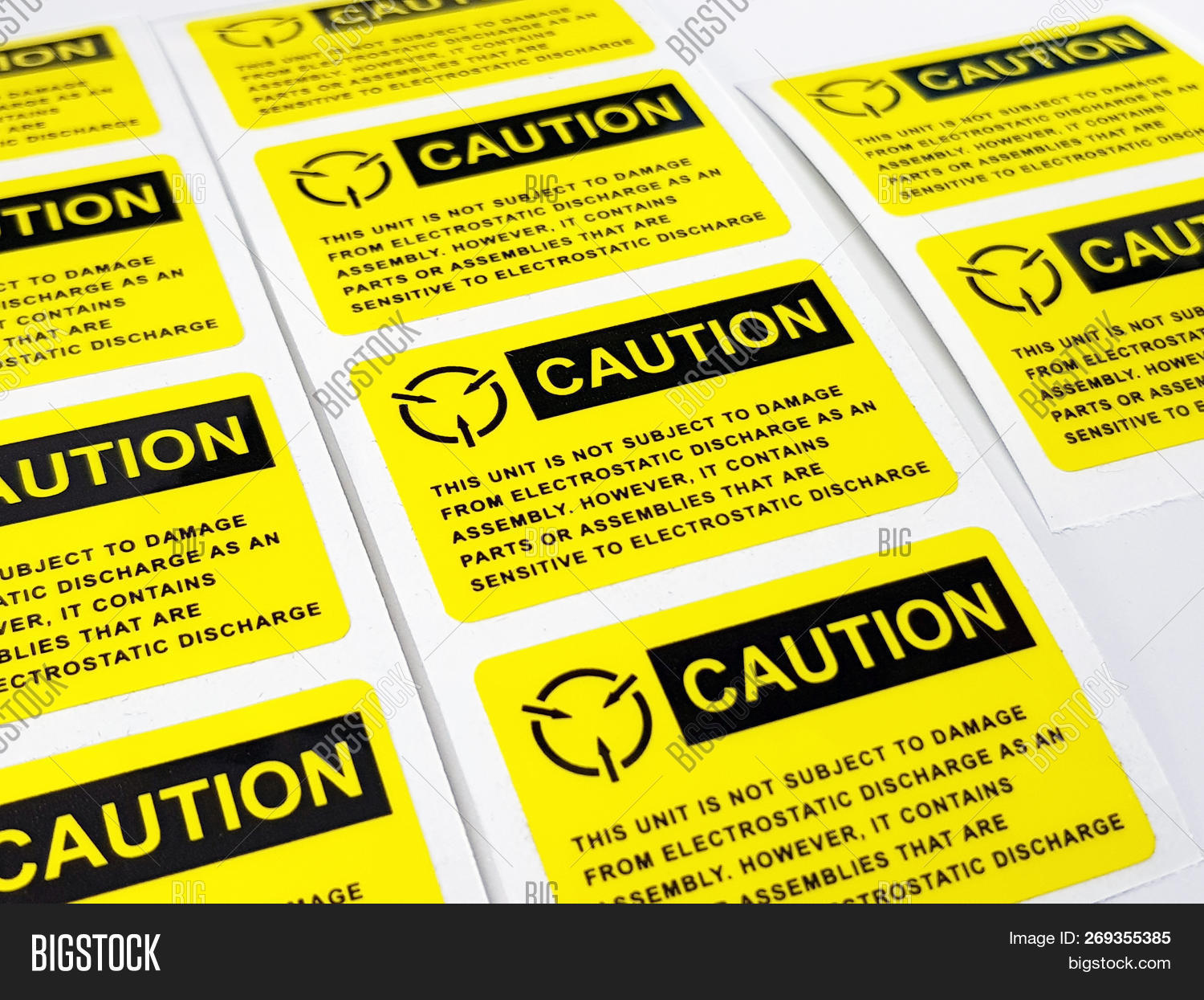 Yellow Caution Label, Image & Photo (Free Trial) | Bigstock