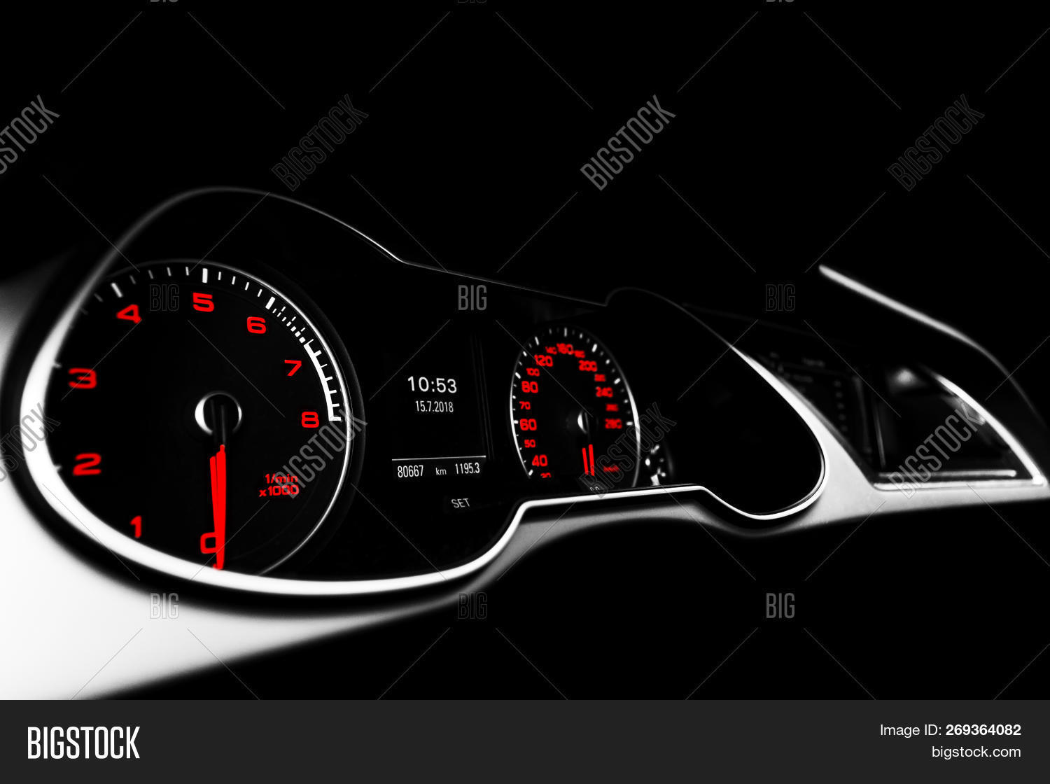 Close Shot Speedometer Image & Photo (Free Trial) | Bigstock