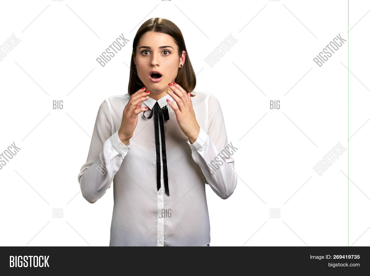 Scared Shocked Woman Image & Photo (Free Trial) | Bigstock