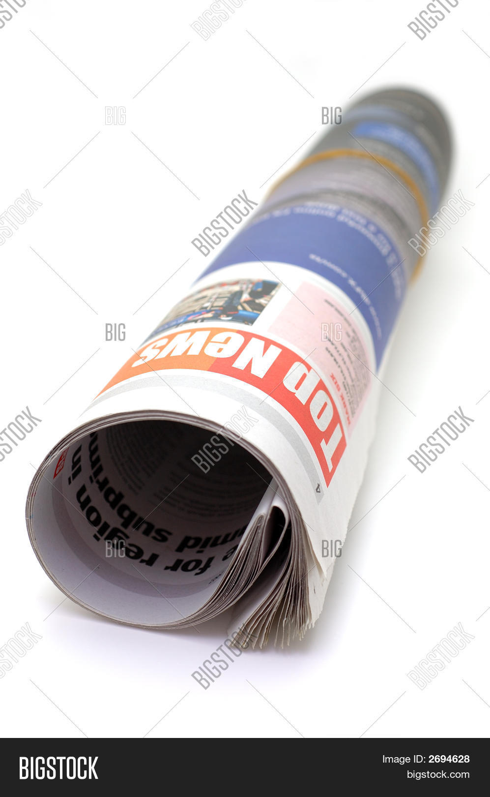 Roll Newspaper - Top Image & Photo (Free Trial) | Bigstock