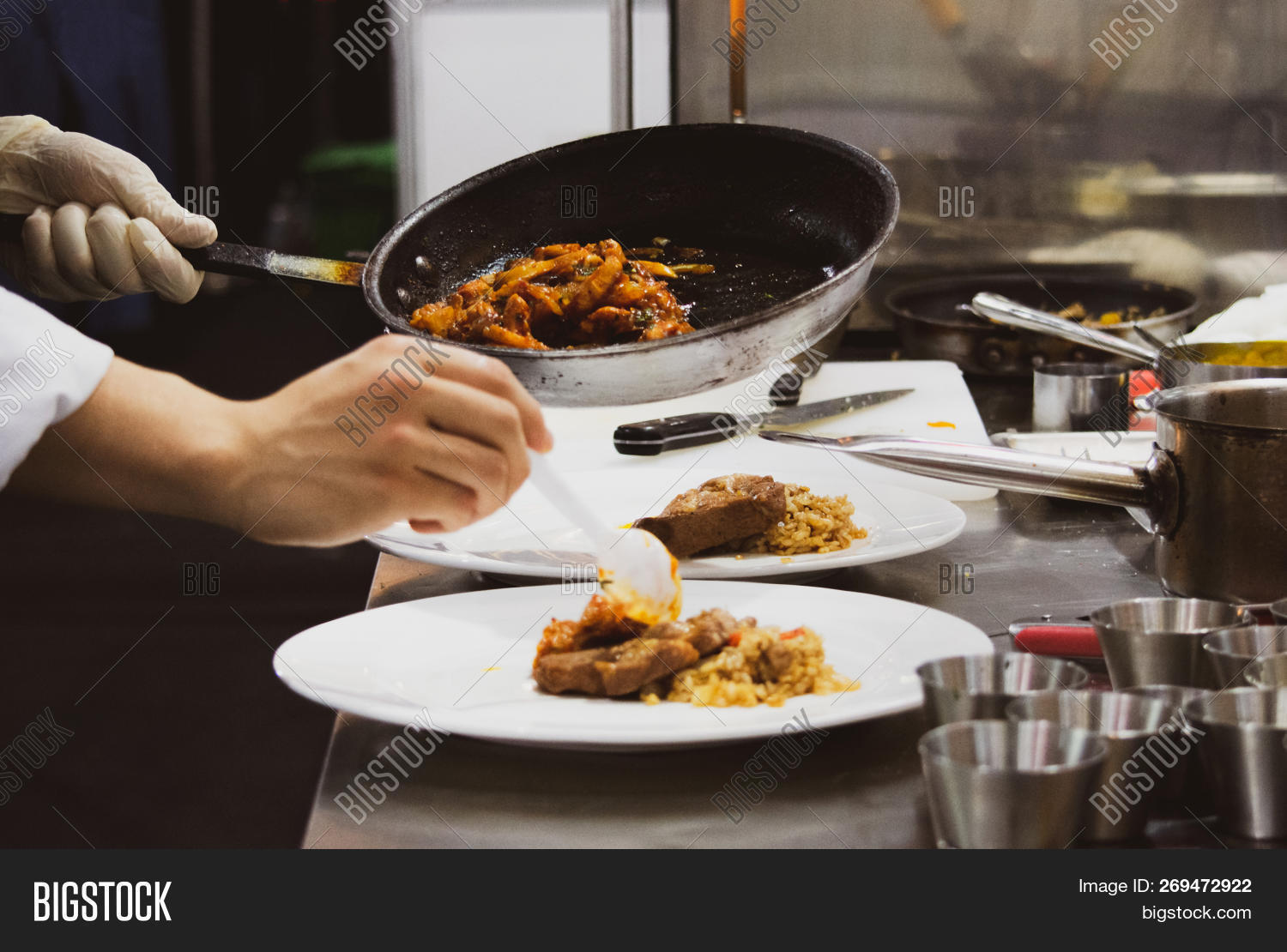 Chef Preparing Food, Image & Photo (Free Trial) | Bigstock