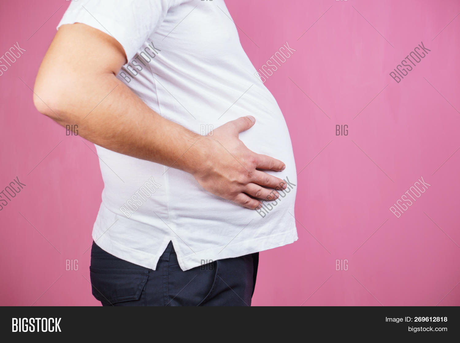 Overeating, Belly Fat Image & Photo (Free Trial) | Bigstock