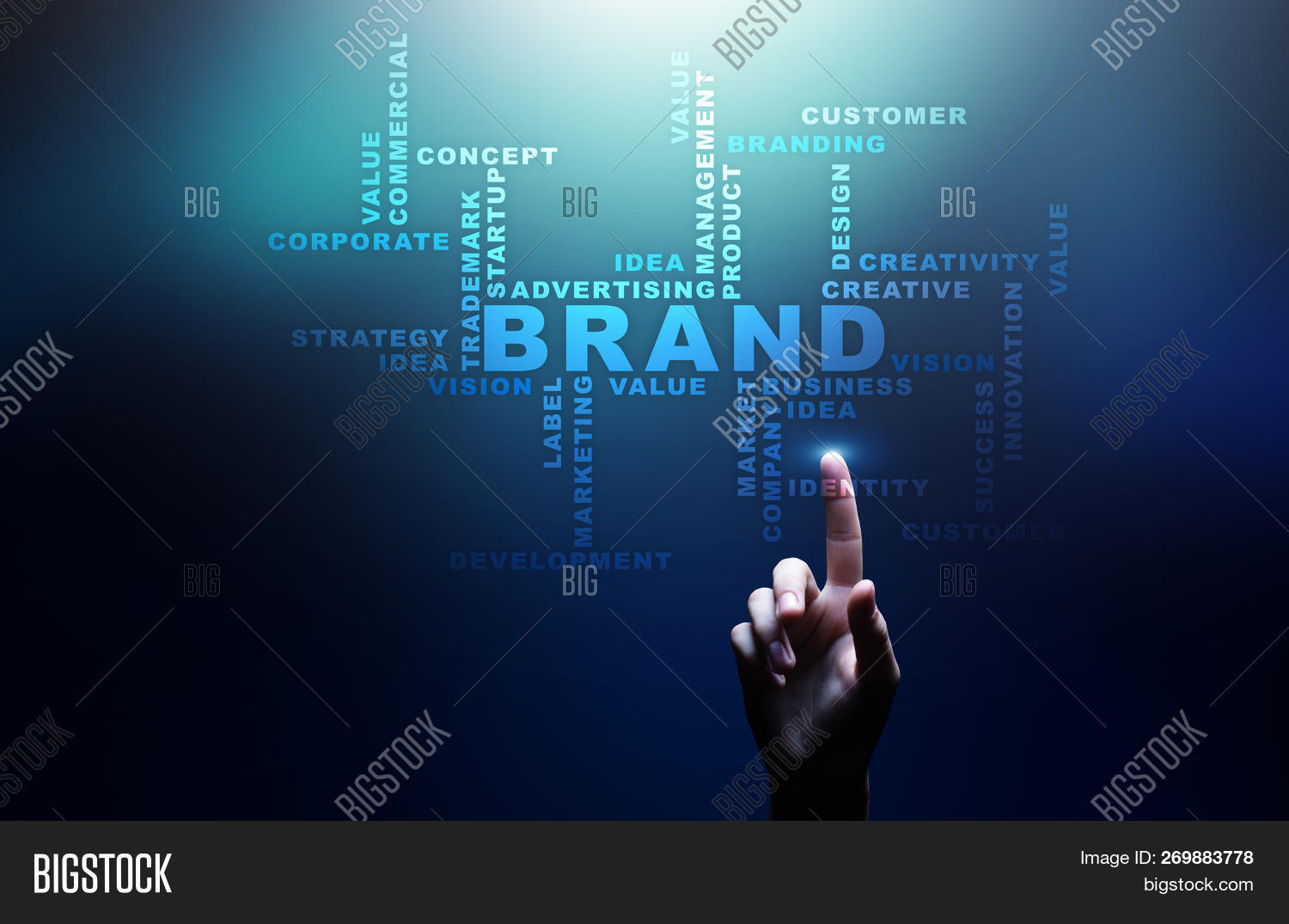 Brand Words Cloud On Image & Photo (Free Trial) | Bigstock