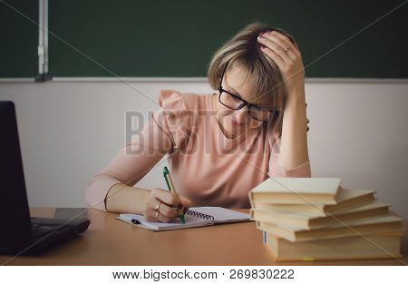 Teacher Writing School Image & Photo (Free Trial) | Bigstock