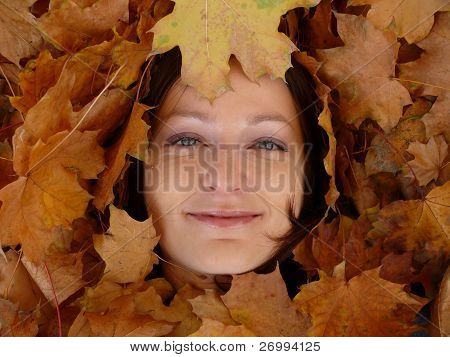 Woman Face Leaves Image & Photo (Free Trial) | Bigstock