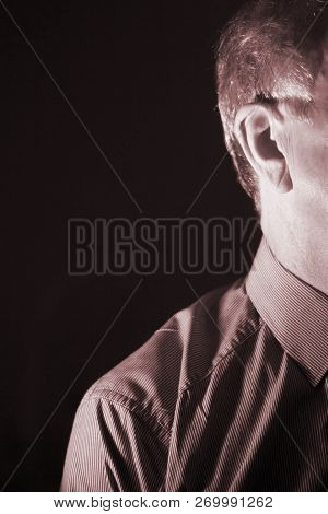 Deaf Man Hearing Aid Image & Photo (Free Trial) | Bigstock