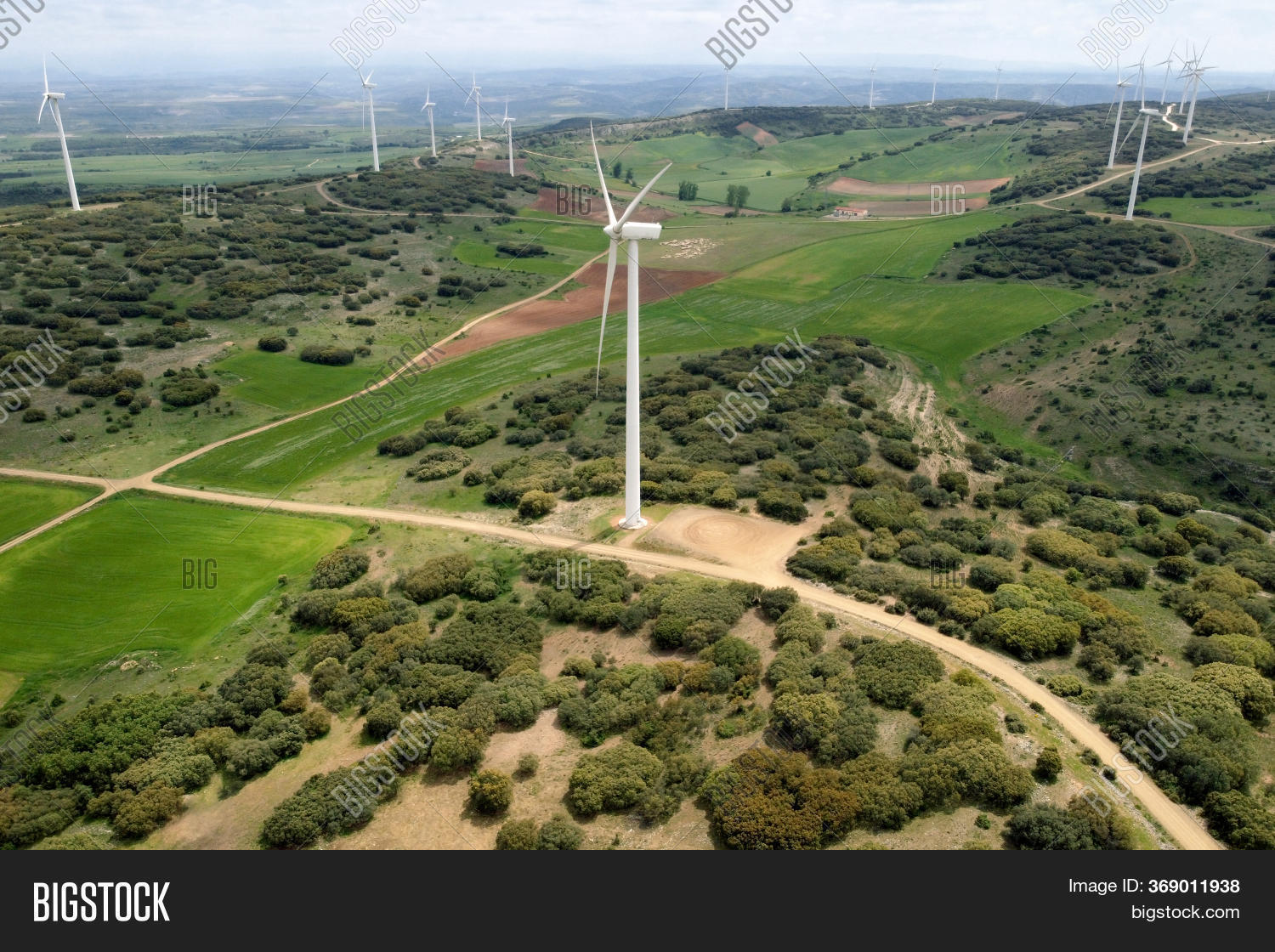 Aerial View Windmills Image & Photo (Free Trial) | Bigstock