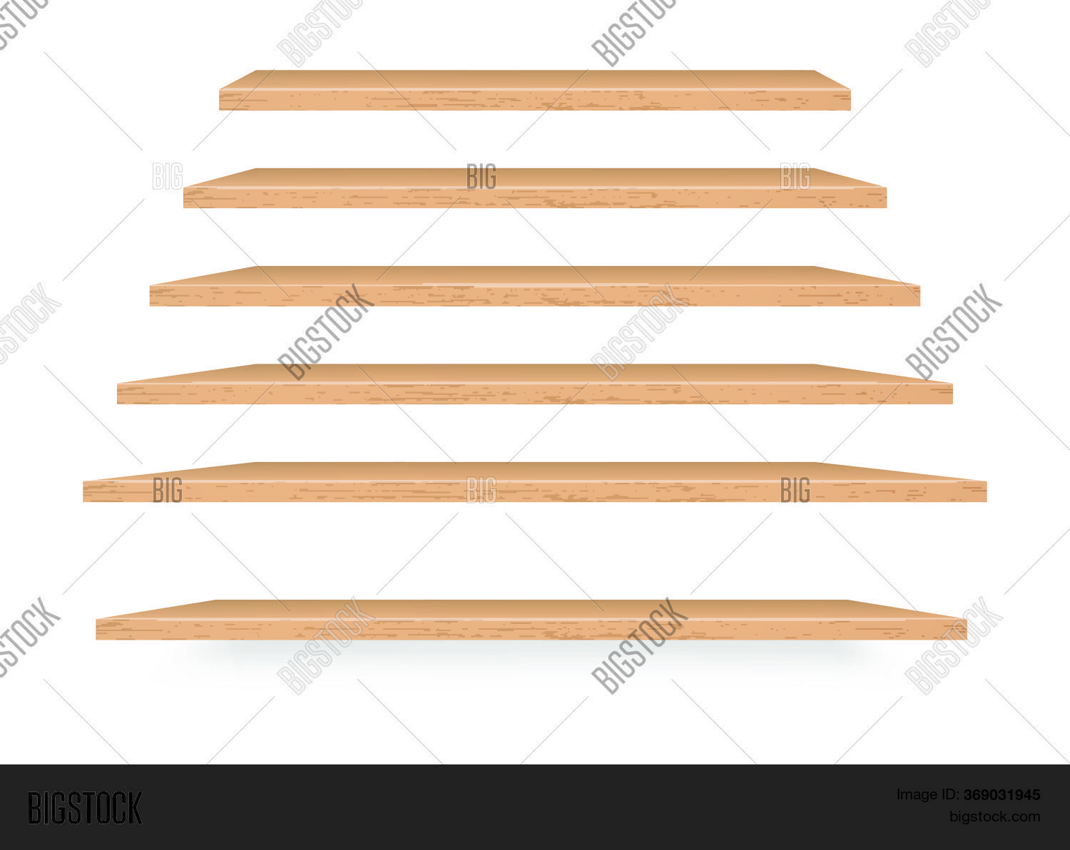 Wooden Shelf Vector & Photo (Free Trial) | Bigstock
