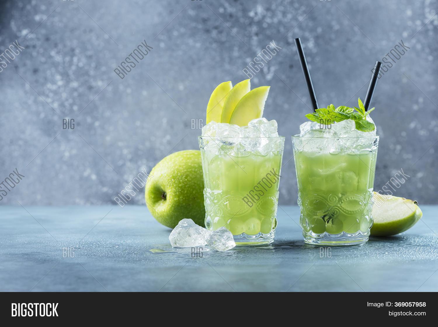 Green Cocktail Ice Image & Photo (Free Trial) | Bigstock