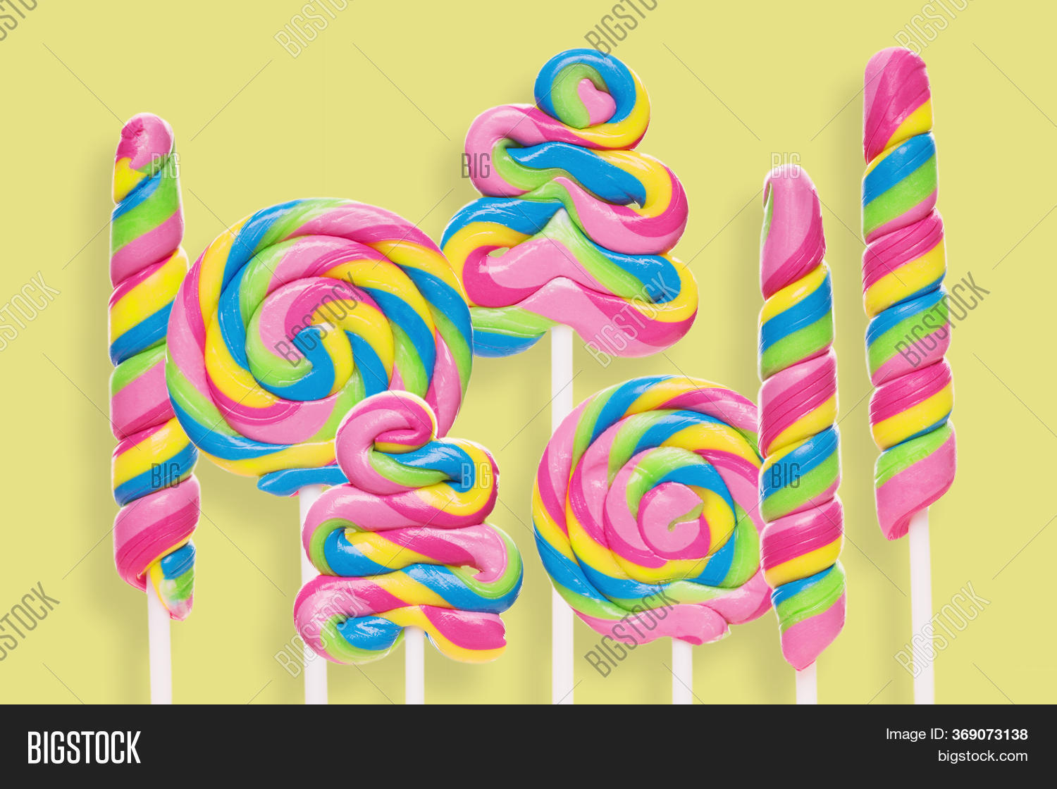 Set Colorful Lollipops Image & Photo (Free Trial) | Bigstock