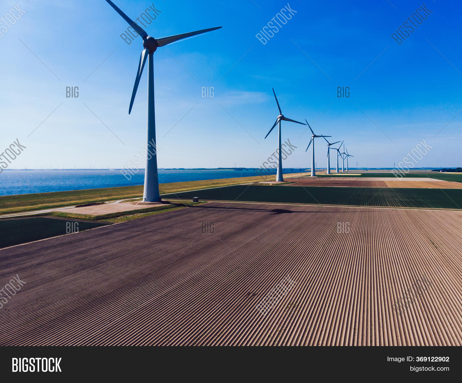 Modern Windmills On Image & Photo (Free Trial) | Bigstock