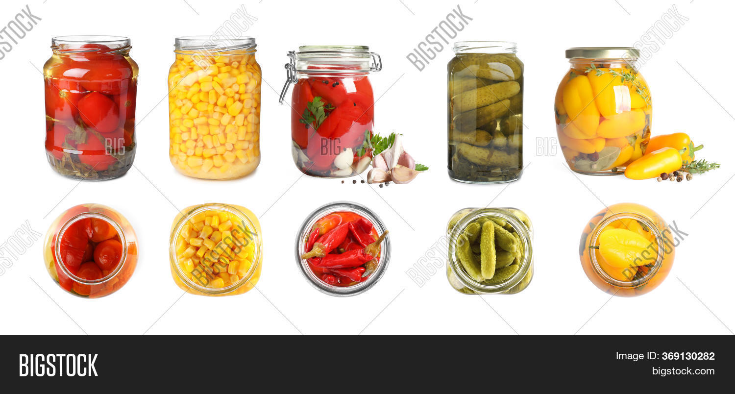 Set Jars Pickled Image & Photo (Free Trial) | Bigstock