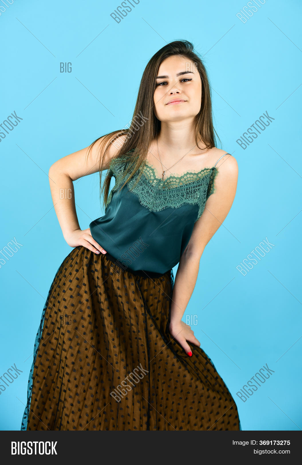 Cute Girl Has Long Image & Photo (Free Trial) | Bigstock
