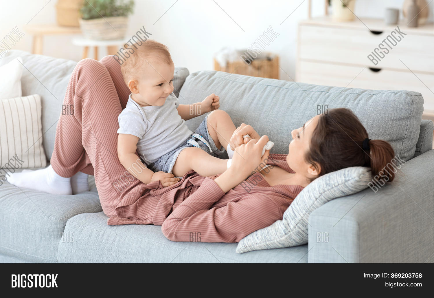 Young Mother Relaxing Image & Photo (Free Trial) | Bigstock