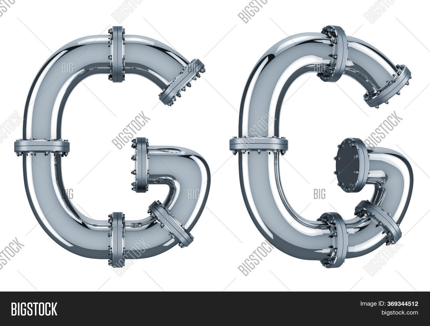 Letter G Steel Pipes, Image & Photo (Free Trial) | Bigstock