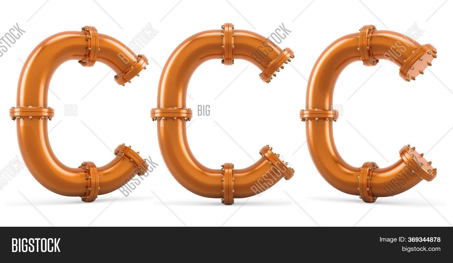 Letter C Copper Pipes Image & Photo (Free Trial) | Bigstock