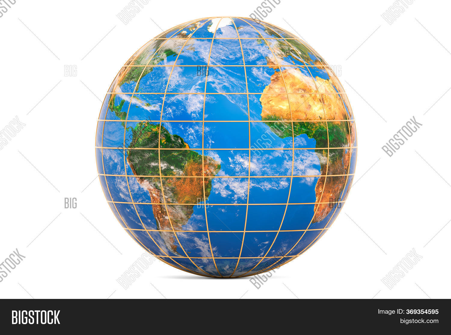 Earth Globe Meridians Image & Photo (Free Trial) | Bigstock