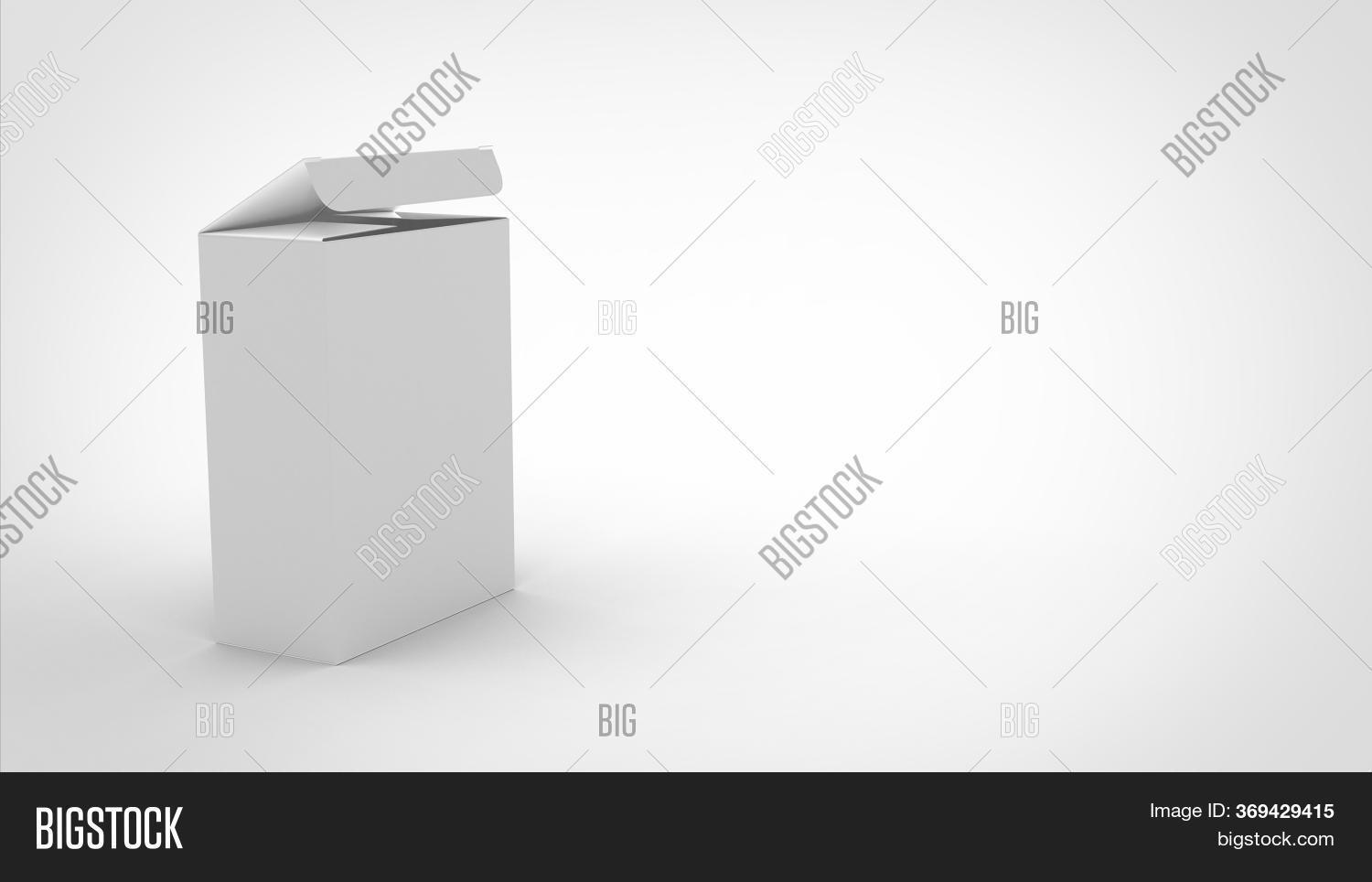 White Paper Box Half Image & Photo (Free Trial) | Bigstock