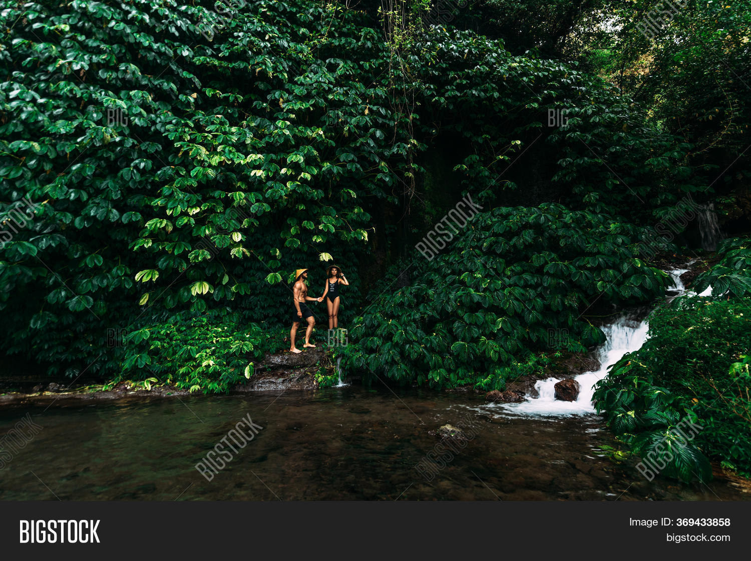 Couple Love Waterfall Image & Photo (Free Trial) | Bigstock