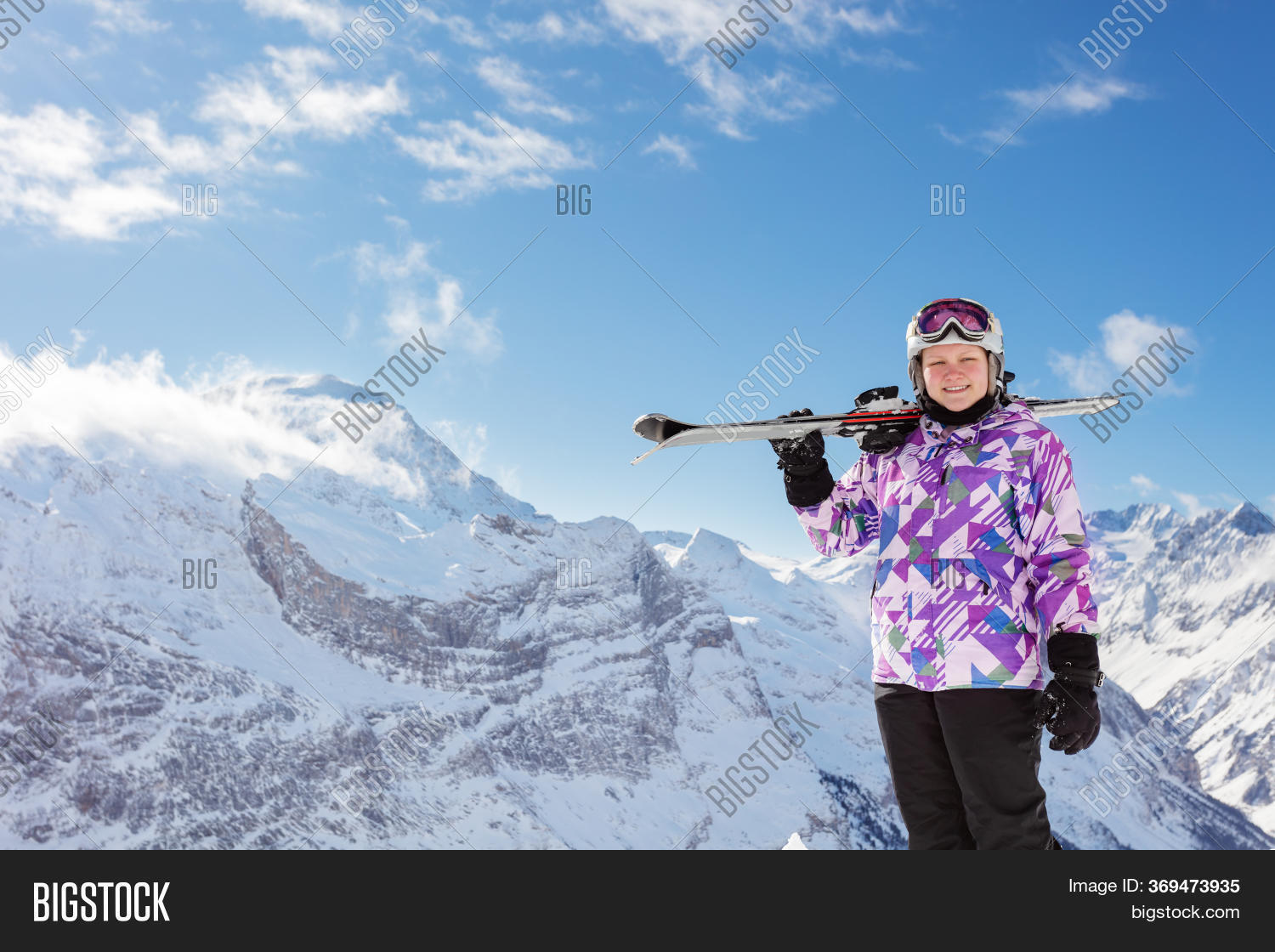 Teen Smiling Skier Image & Photo (Free Trial) | Bigstock