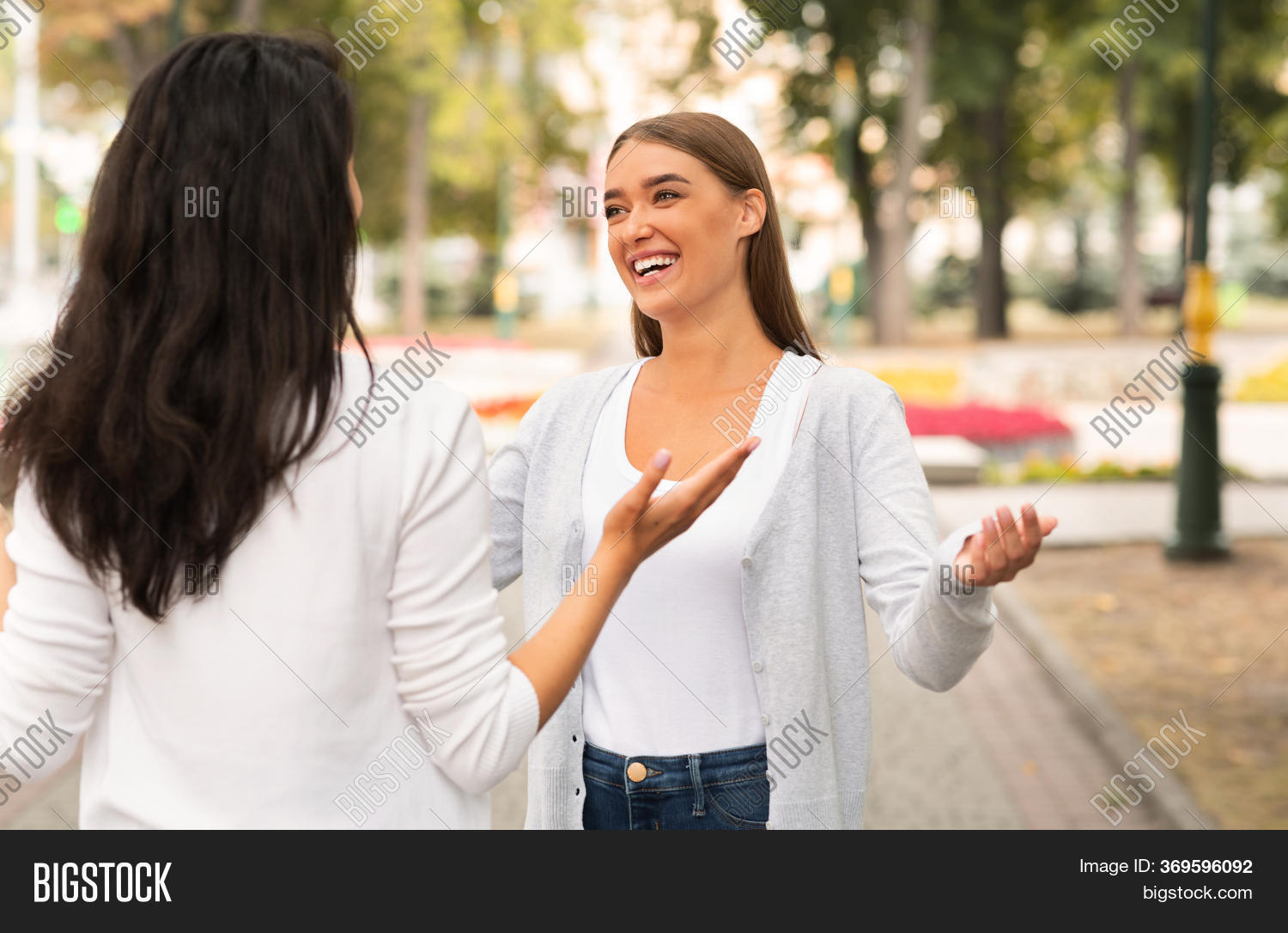 Meeting Friends. Two Image & Photo (Free Trial) | Bigstock