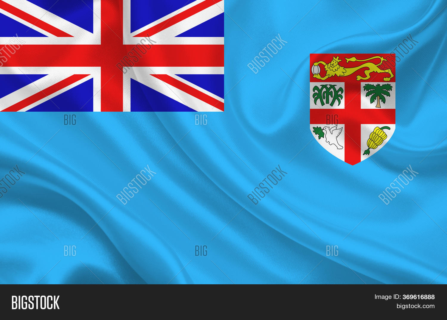 Fiji Country Flag On Image & Photo (Free Trial) | Bigstock