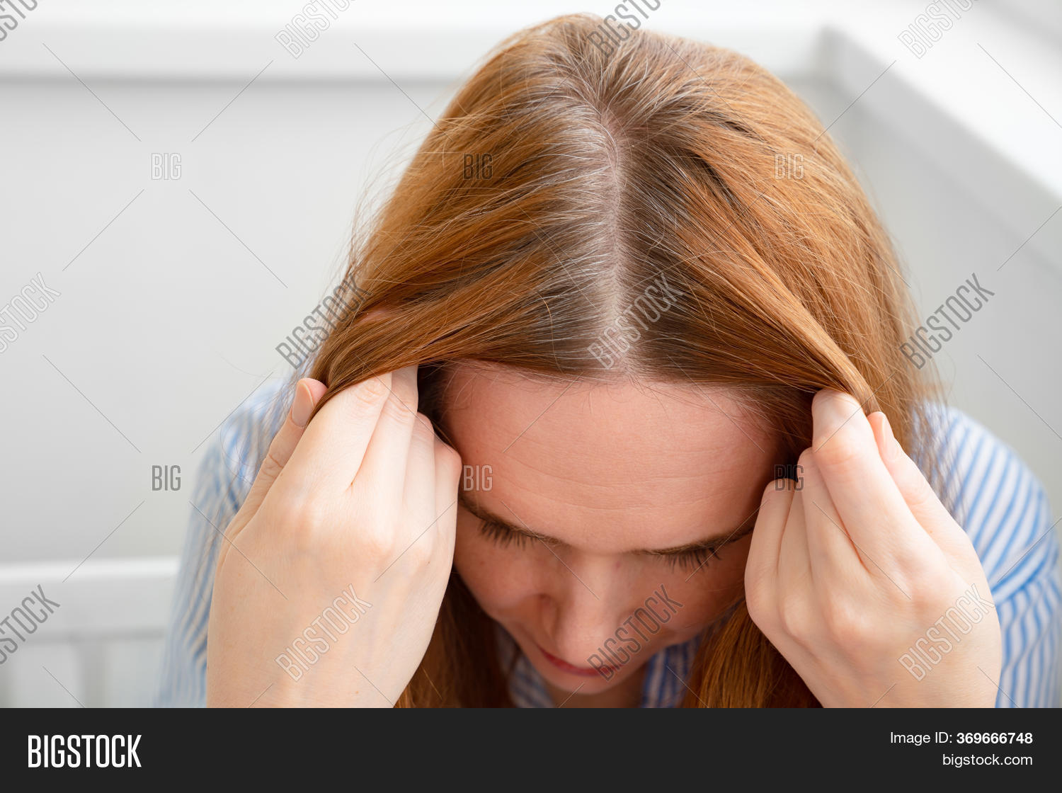 Woman Shows Regrown Image & Photo (Free Trial) | Bigstock