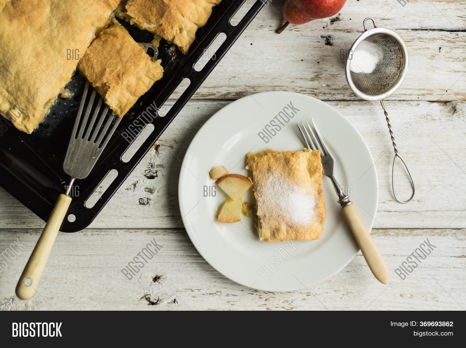 Serving Cake On Plate Image & Photo (Free Trial) | Bigstock