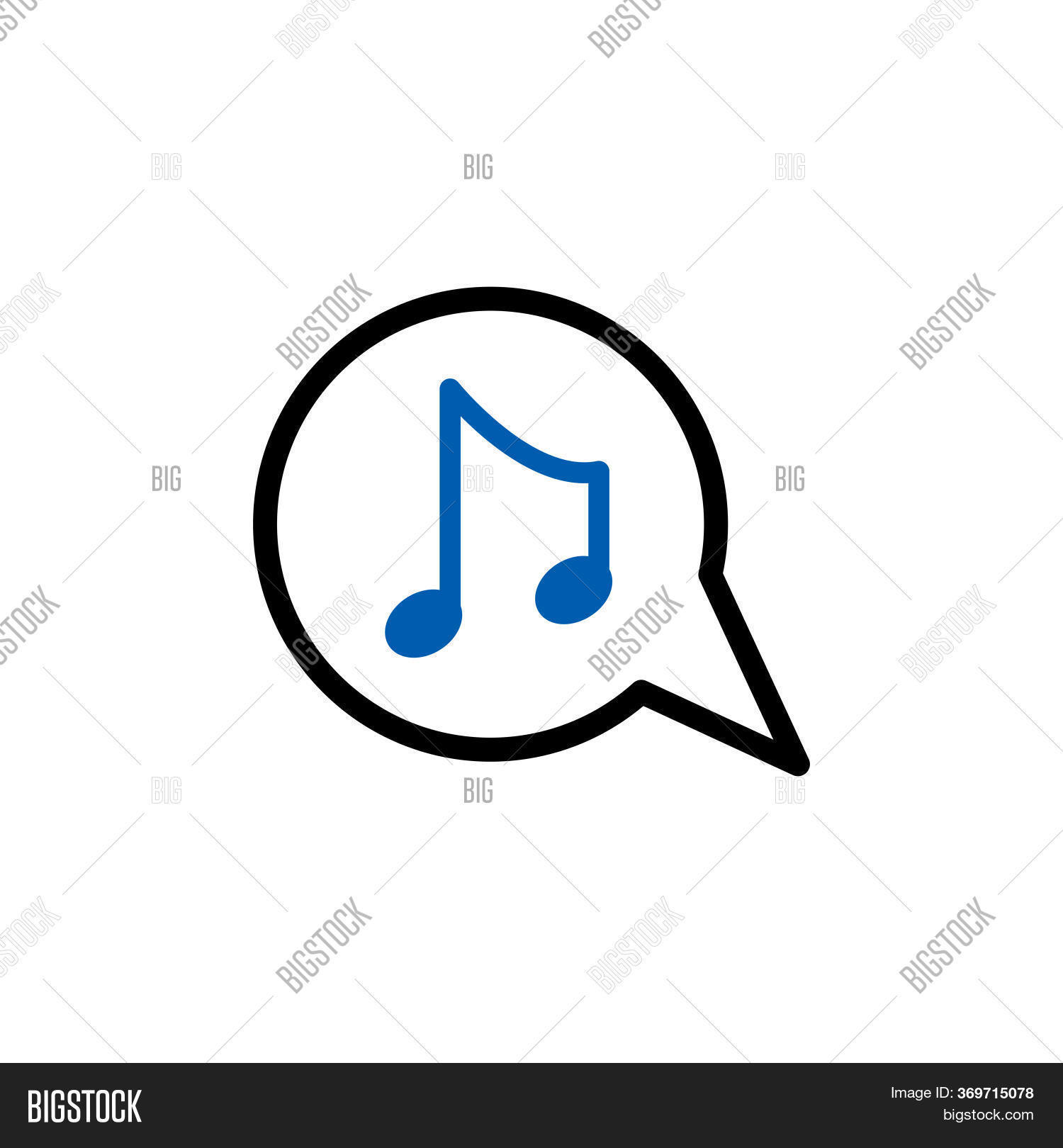 Bubble Chat Music Vector & Photo (Free Trial) | Bigstock