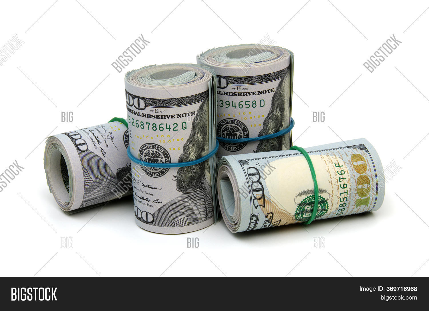 Roll Money Isolated On Image & Photo (Free Trial) | Bigstock