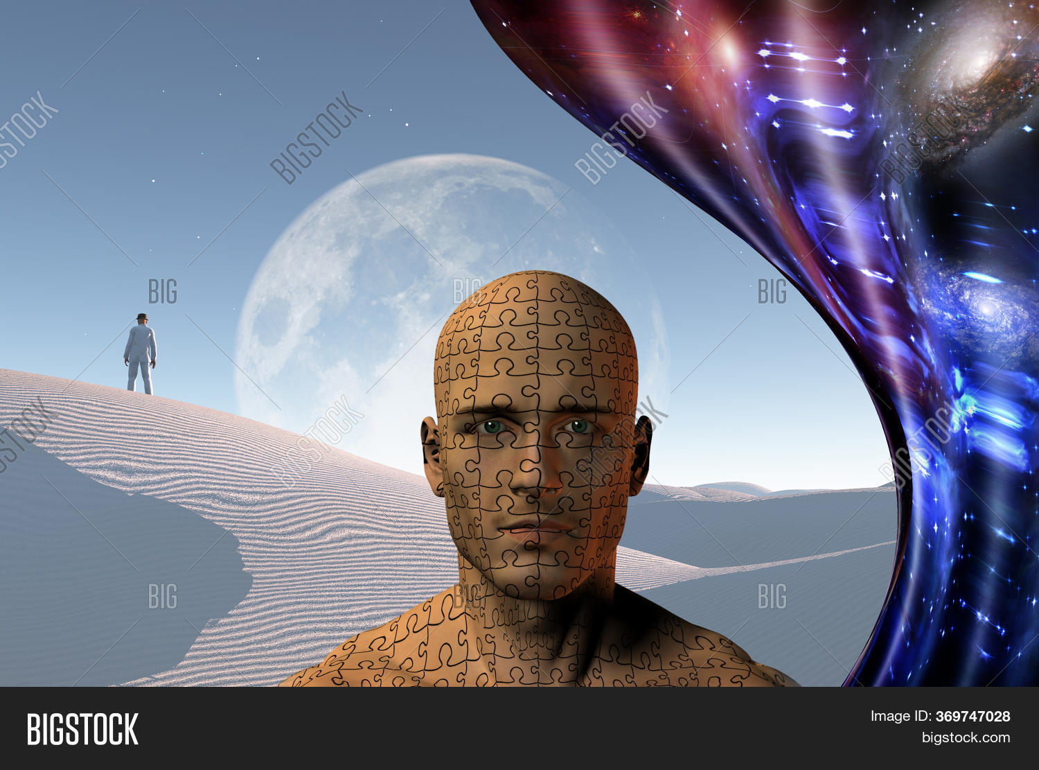 Surreal Painting. Man Image & Photo (Free Trial) | Bigstock