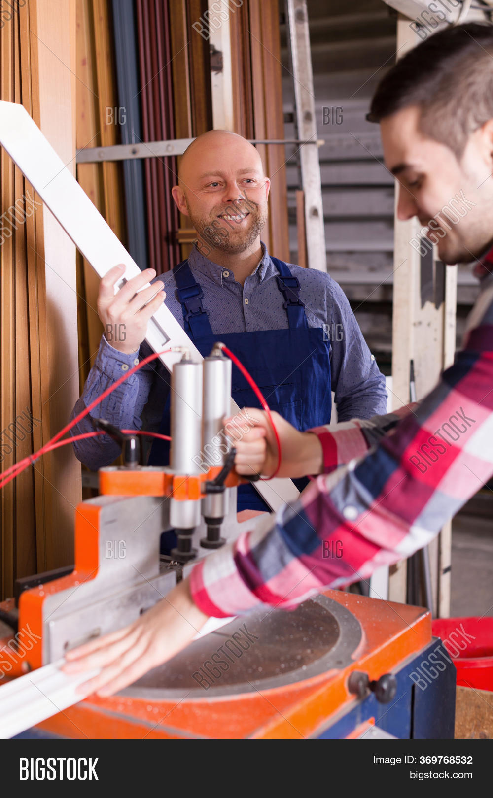 Two Smiling Workmen Image & Photo (Free Trial) | Bigstock