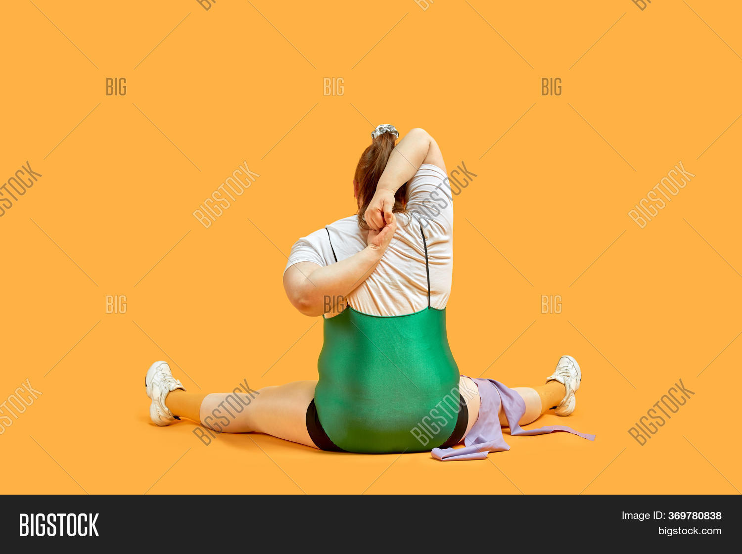 Fat Girl Sits Her Back Image & Photo (Free Trial) | Bigstock