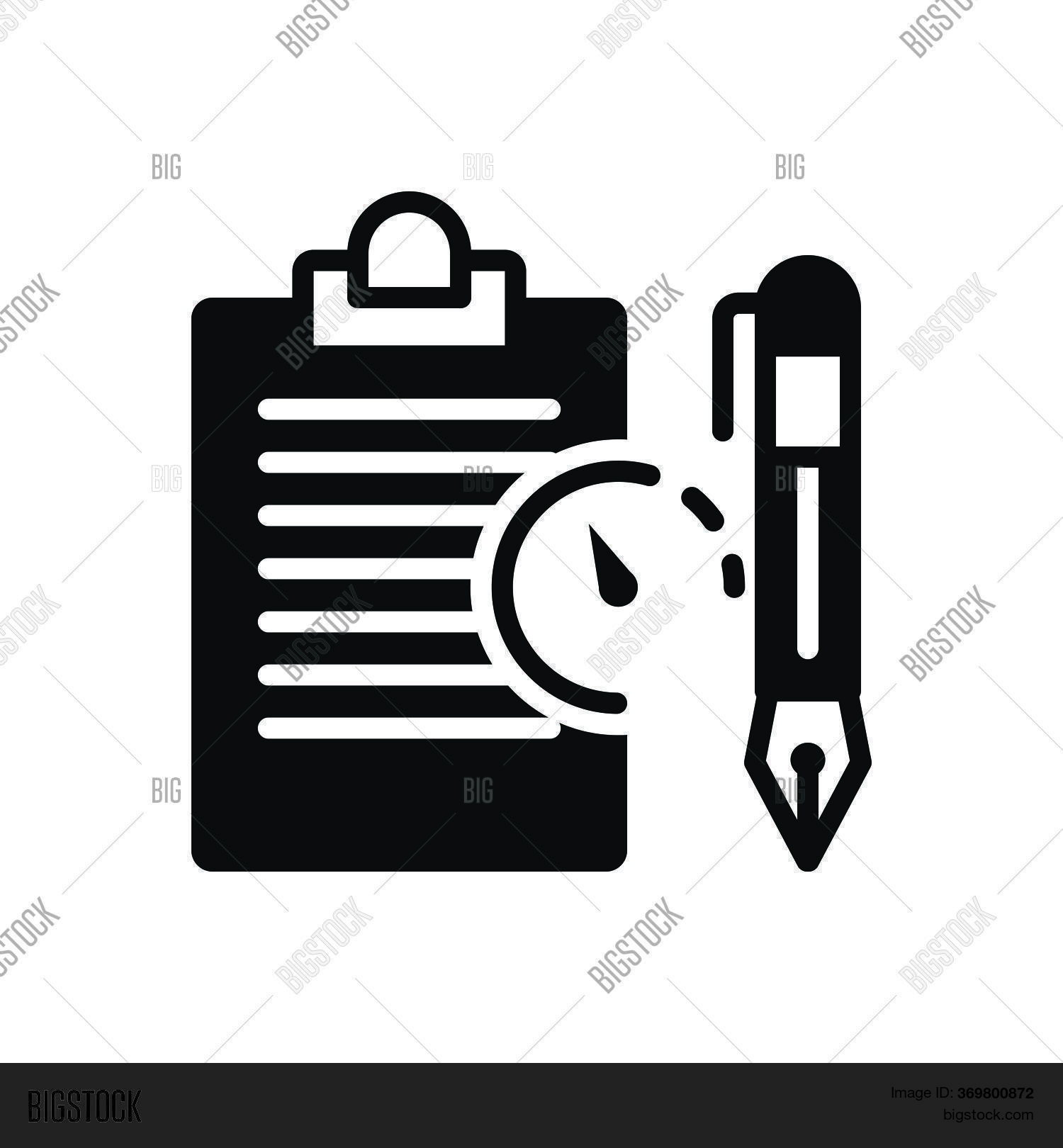 Black Solid Icon Long Vector & Photo (Free Trial) | Bigstock