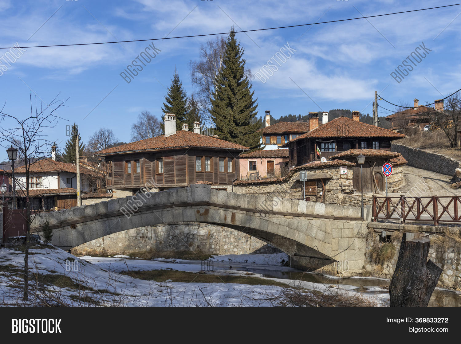 Old Stone Bridge Town Image & Photo (Free Trial) | Bigstock