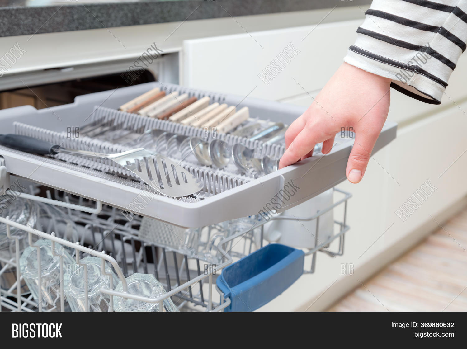 Unloading Dishwasher