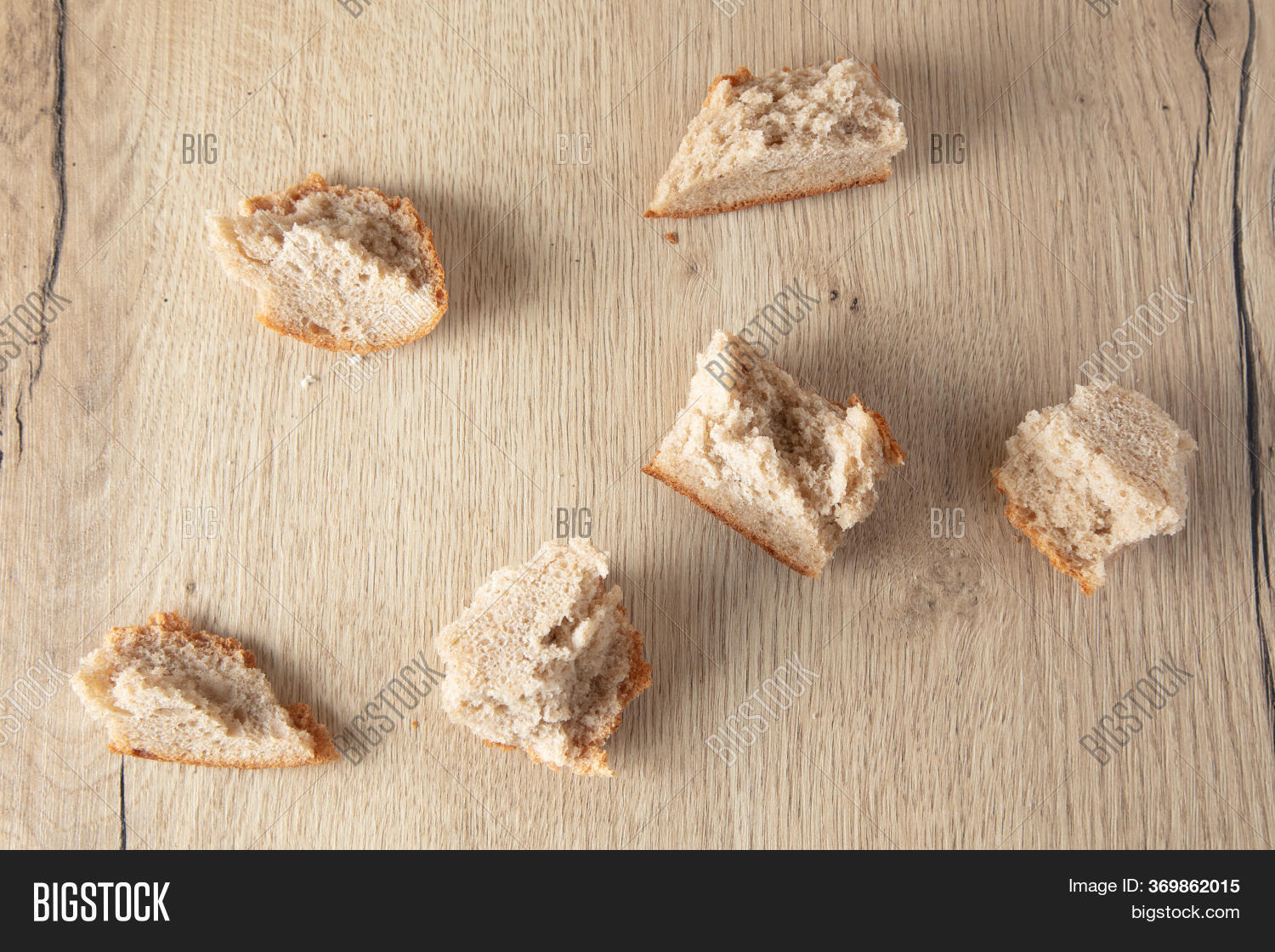 Bread Crumbs On Wooden Image & Photo (Free Trial) | Bigstock