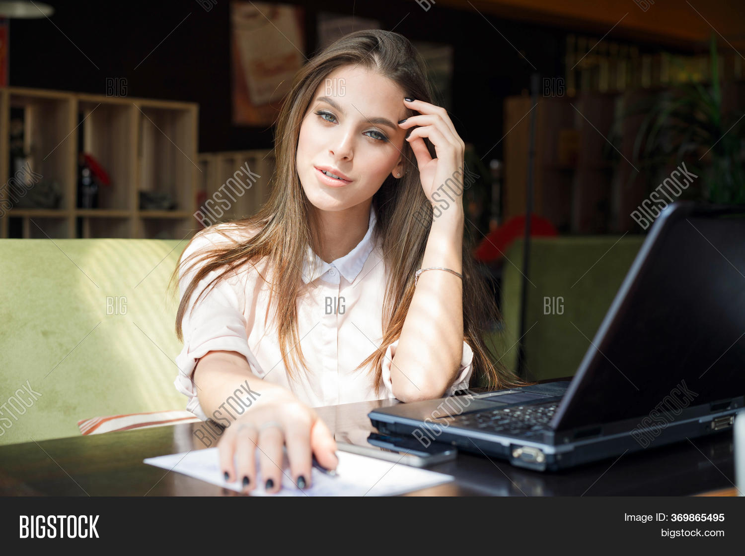 Beautiful Girl Table Image & Photo (Free Trial) | Bigstock