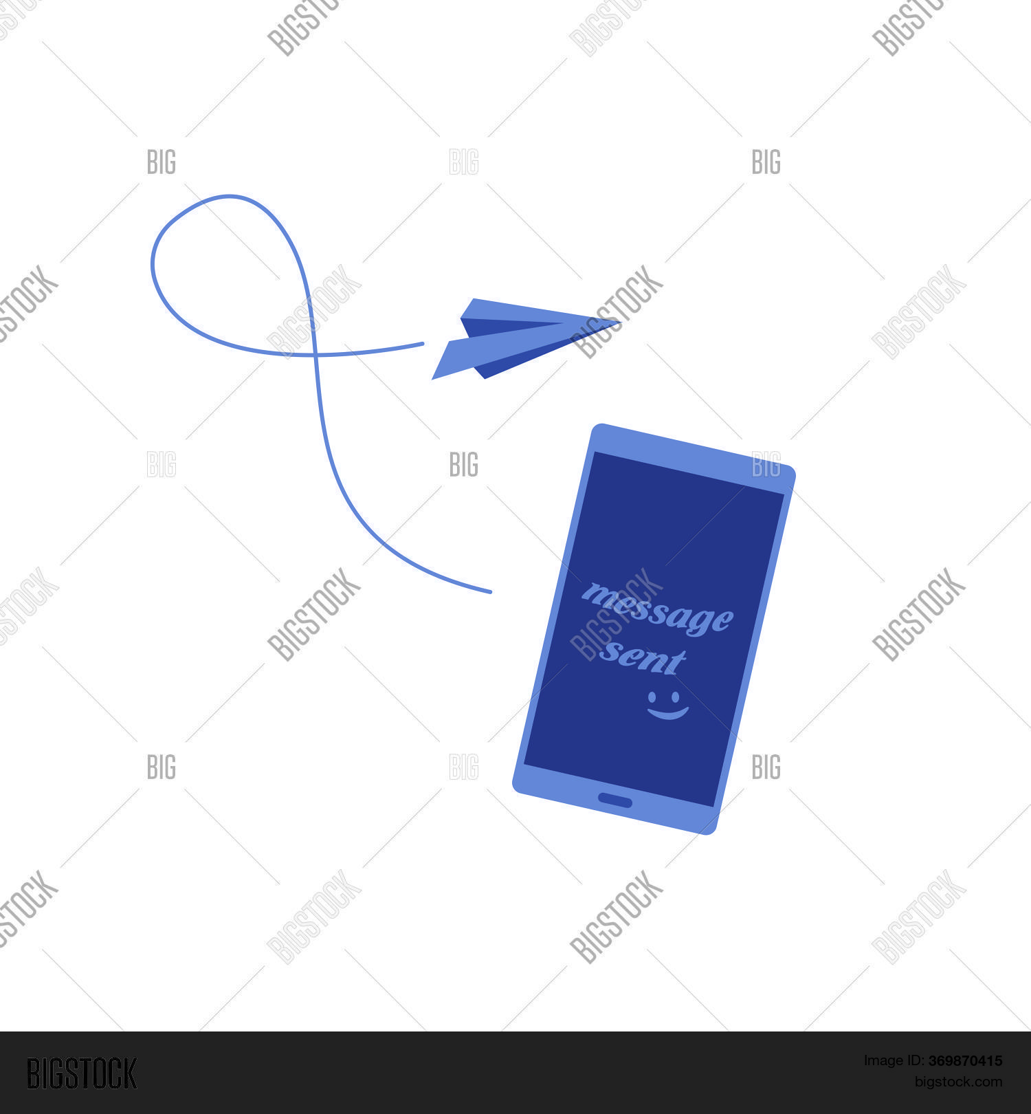 Sent Message Vector & Photo (Free Trial) | Bigstock