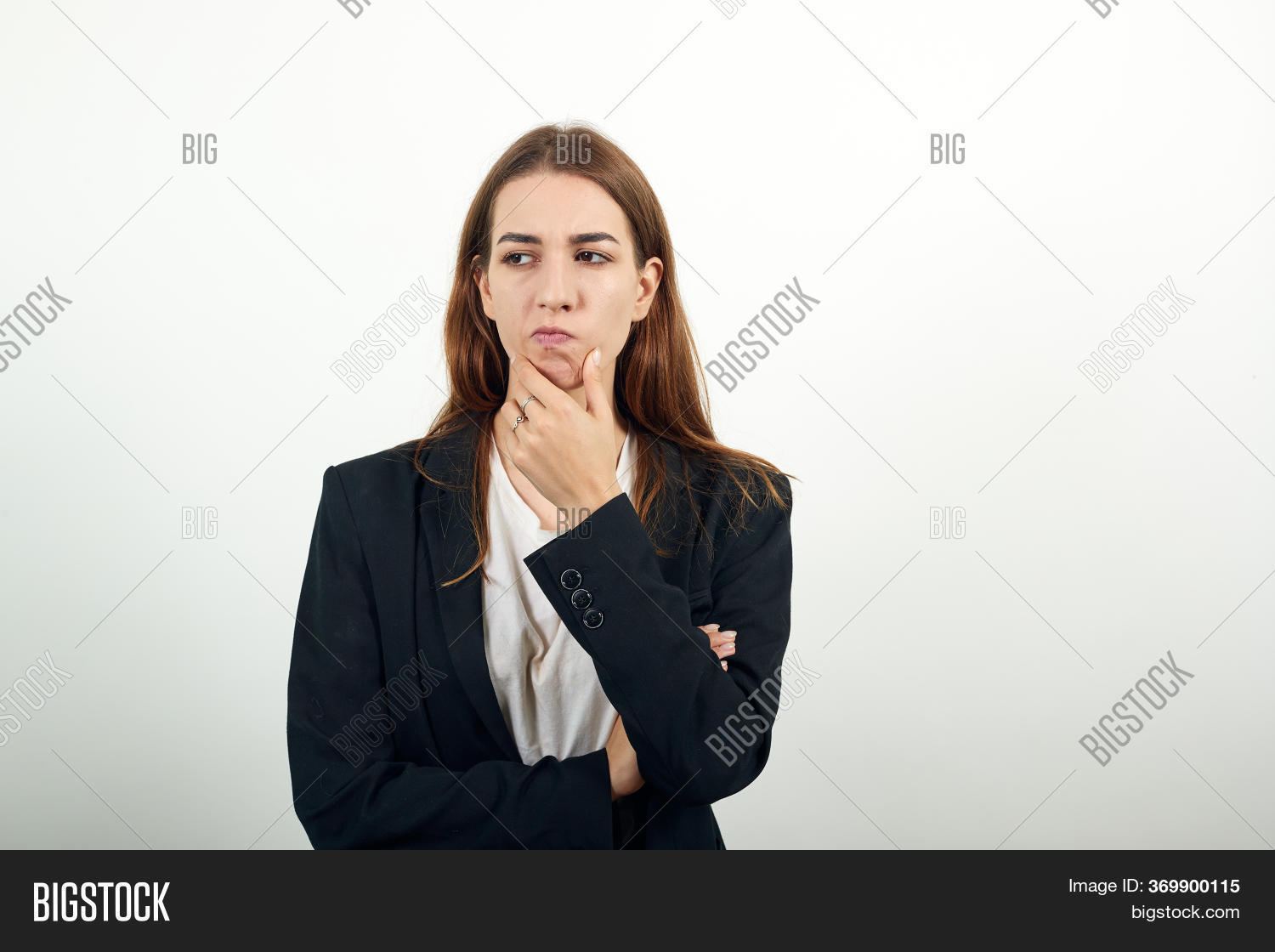 Hand On Chin Thinking Image & Photo (Free Trial) | Bigstock