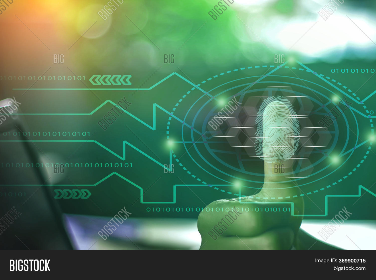 Biometric Fingerprint Image & Photo (Free Trial) | Bigstock