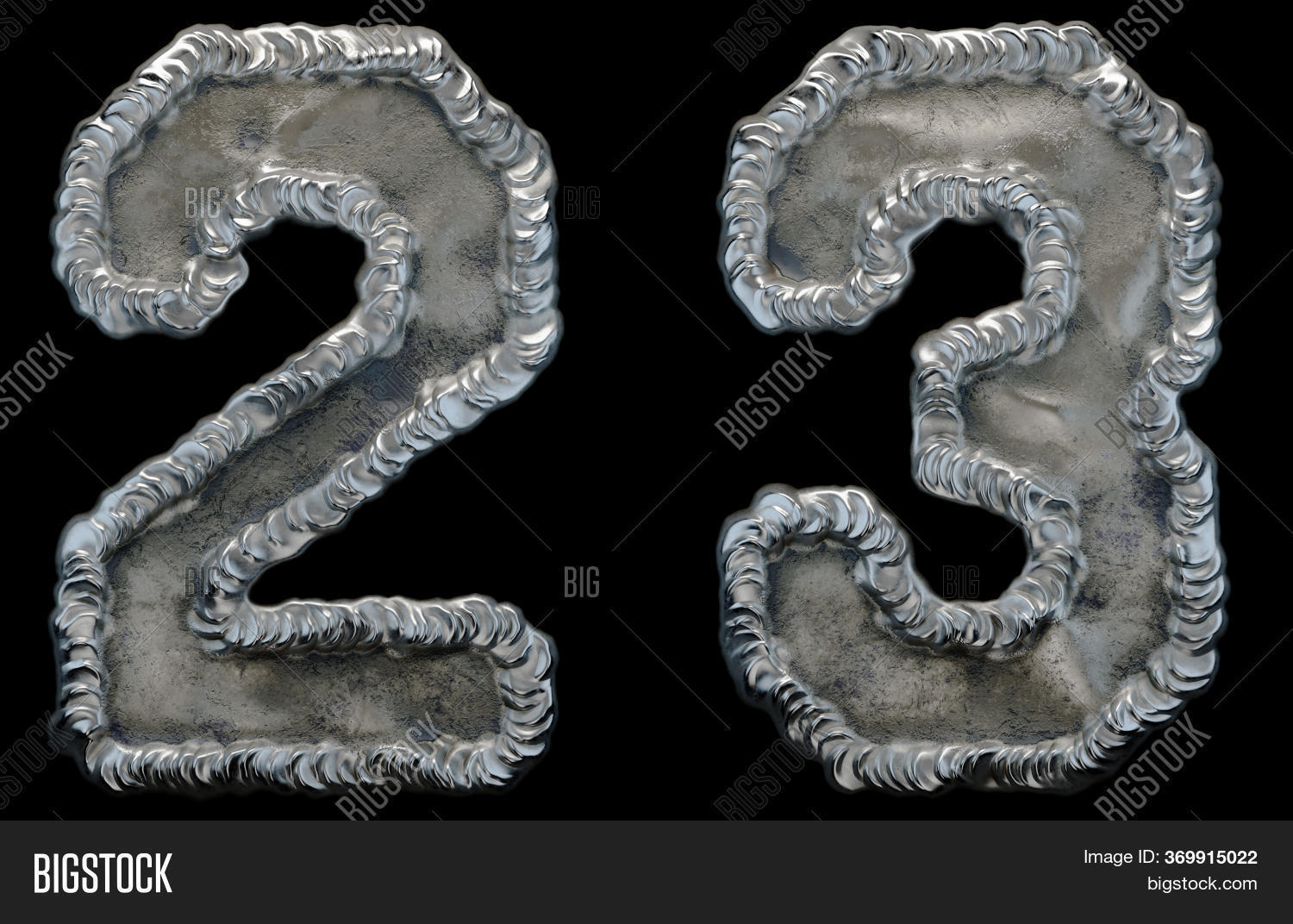 Set Numbers 2, 3 Made Image & Photo (Free Trial) | Bigstock