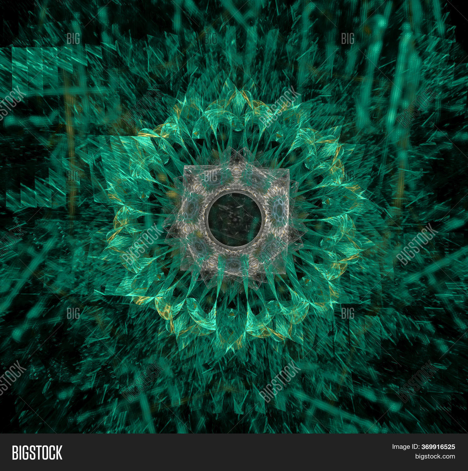 Abstract Green Flower Image & Photo (Free Trial) | Bigstock