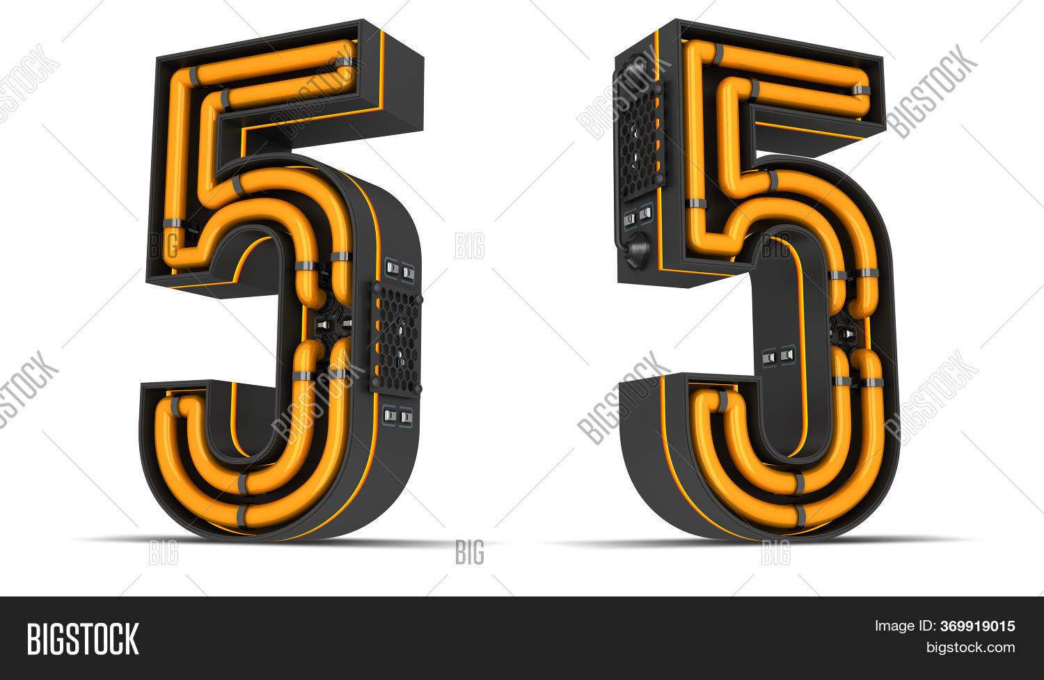 Black Number Neon Image & Photo (Free Trial) | Bigstock