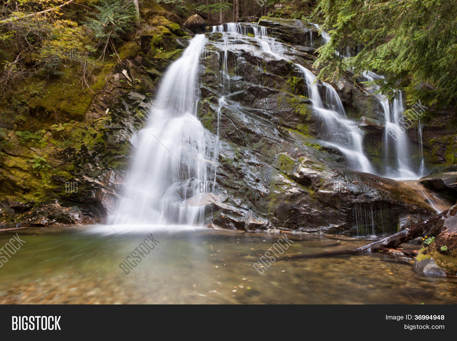 Peaceful Waterfall Image & Photo (Free Trial) | Bigstock