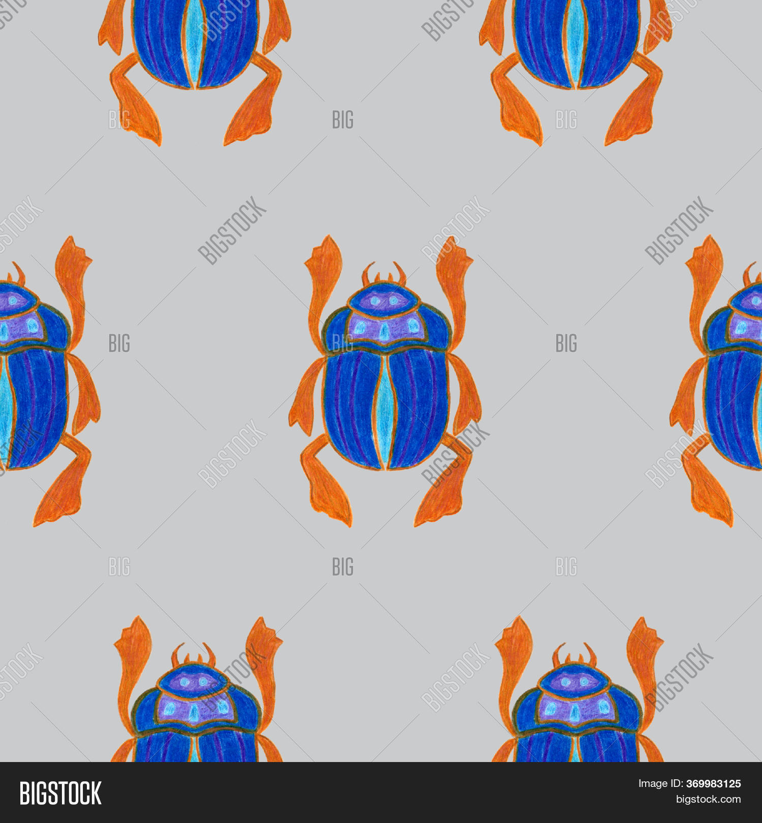 Blue Scarab Isolated Image & Photo (Free Trial) | Bigstock