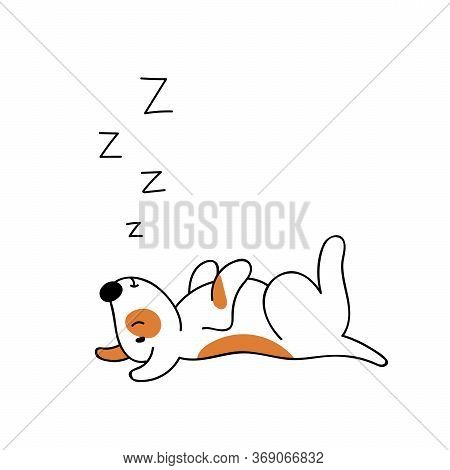 Cute Sleeping Dog. Vector & Photo (Free Trial) | Bigstock