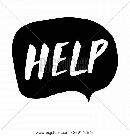 Help Hand Written Vector & Photo (Free Trial) | Bigstock