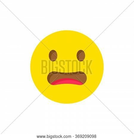 Worried Face Emoticon Vector & Photo (Free Trial) | Bigstock